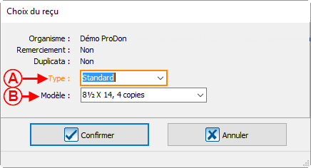 ProDon:Configuration d'un reçu Word — Logilys