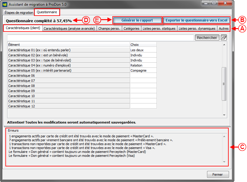 ProDon:Aide à la mise à jour de ProDon 4 vers ProDon 5 (Test) — Logilys